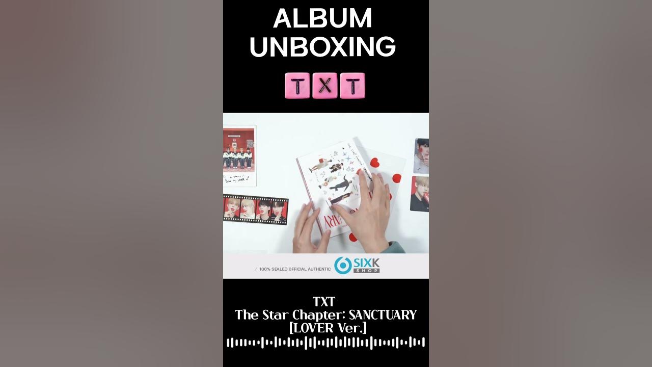 #shorts [UNBOXING] TXT The Star Chapter: SANCTUARY [LOVER Ver.] - YouTube