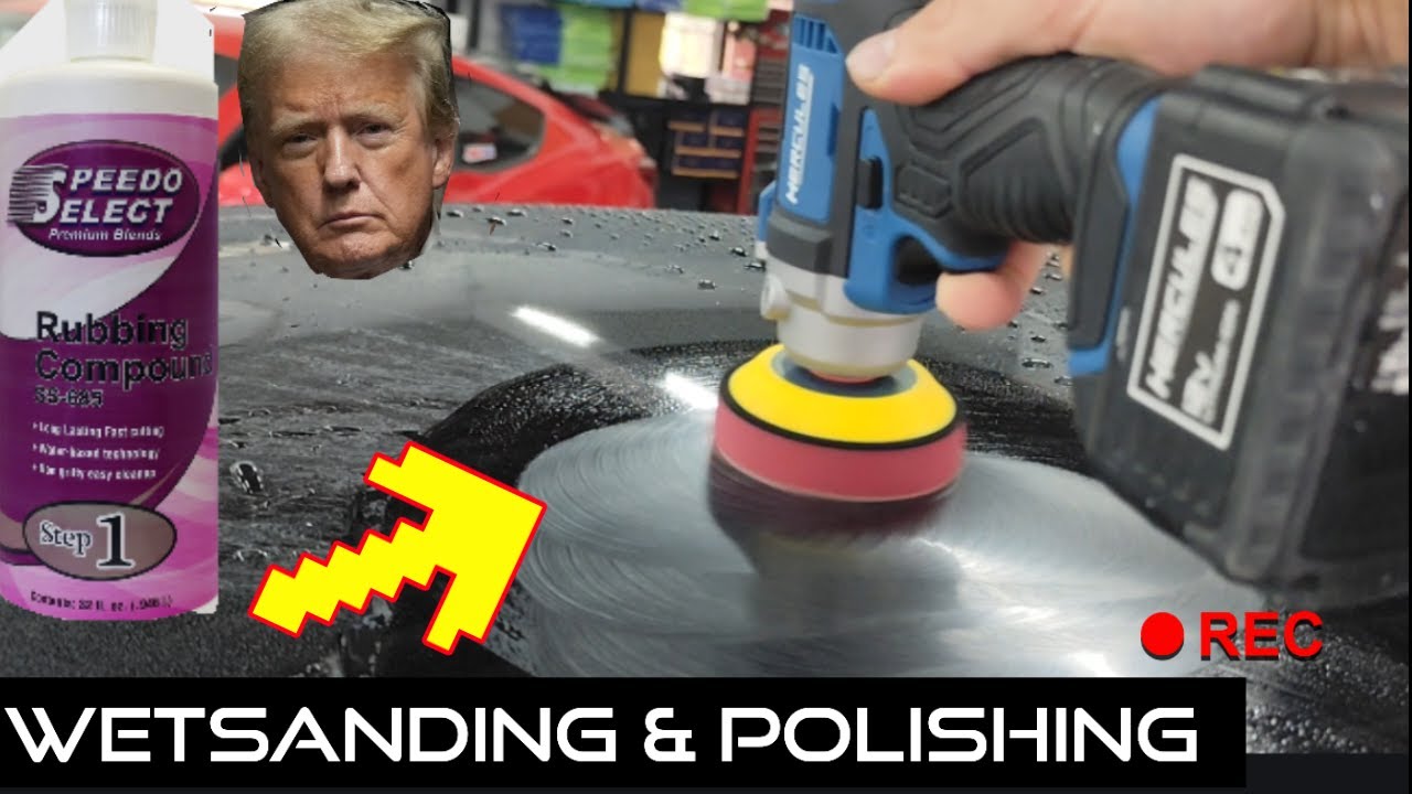 How to wetsand&polish imperfections out of paint - YouTube