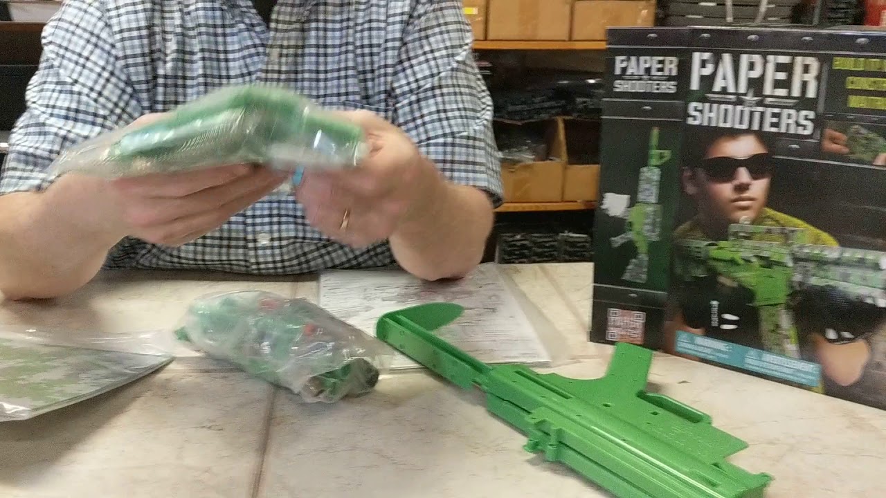 Paper Shooters construction kit, 3 different kits - YouTube