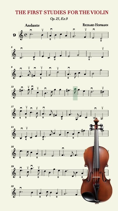 🎻 Beginners Studies for the Violin. Op. 25. Study Nº 9 #shorts #violin ...