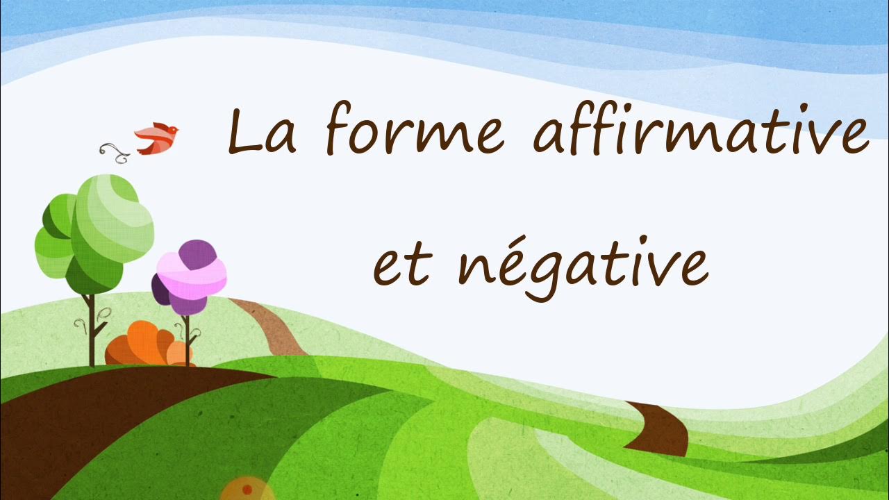 La forme affirmative et négative - YouTube