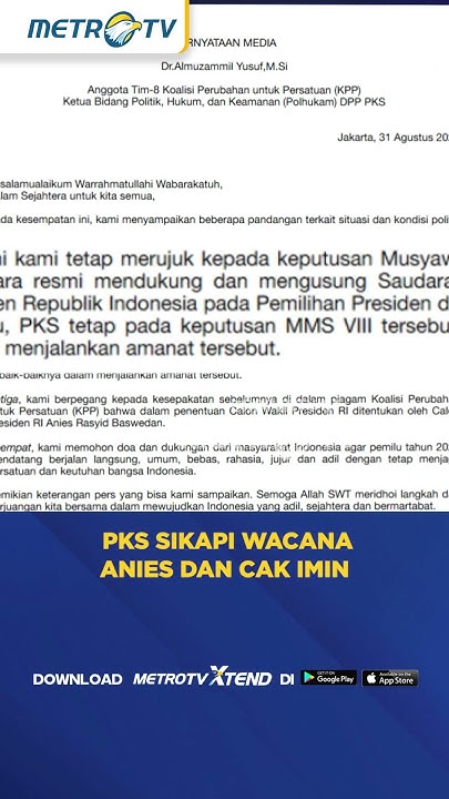 PKS Sikapi Wacana Anies dan Cak Imin #shorts - YouTube