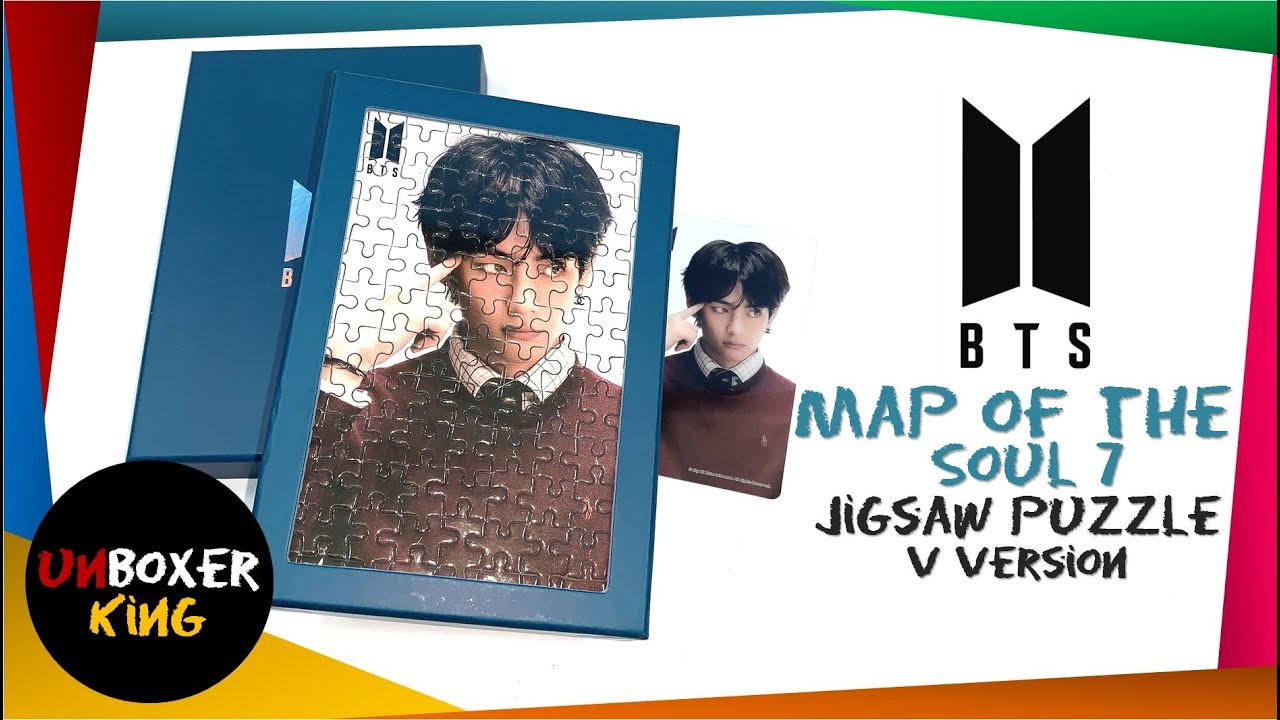 BTS V MINI JIGSAW PUZZLE & FRAME || KPOP MERCH UNBOXING - YouTube