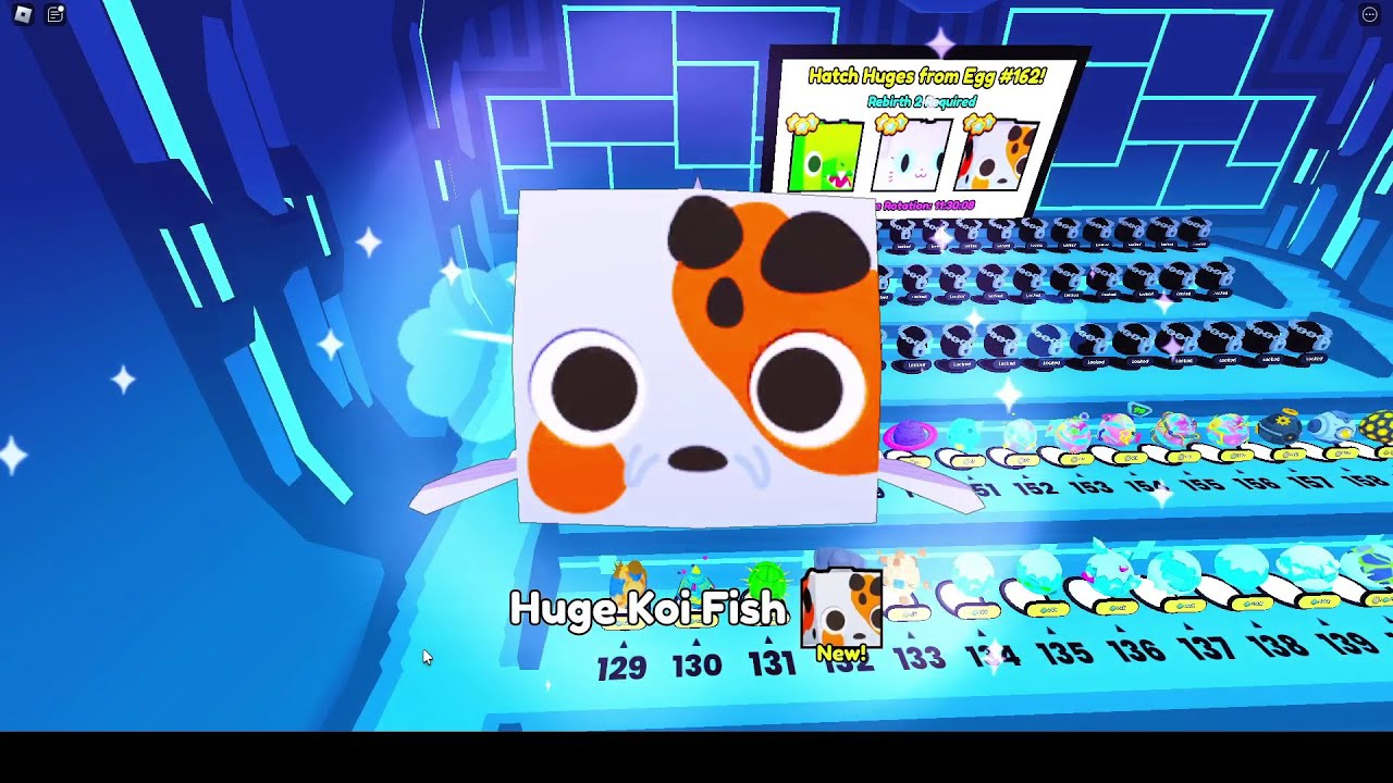 Hatching Huge Koi Fish in Pet Simulator 99 PS99 ROBLOX - YouTube