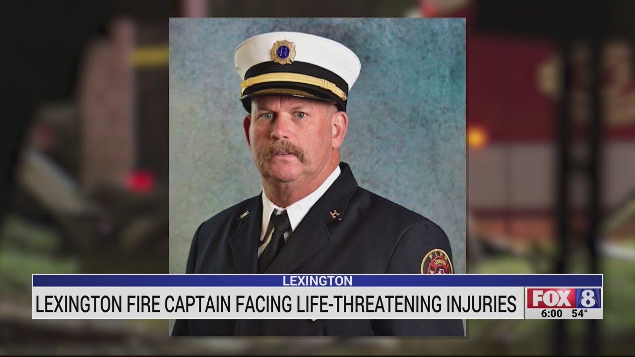 Lexington fire captain facing life-threatening injuries - YouTube