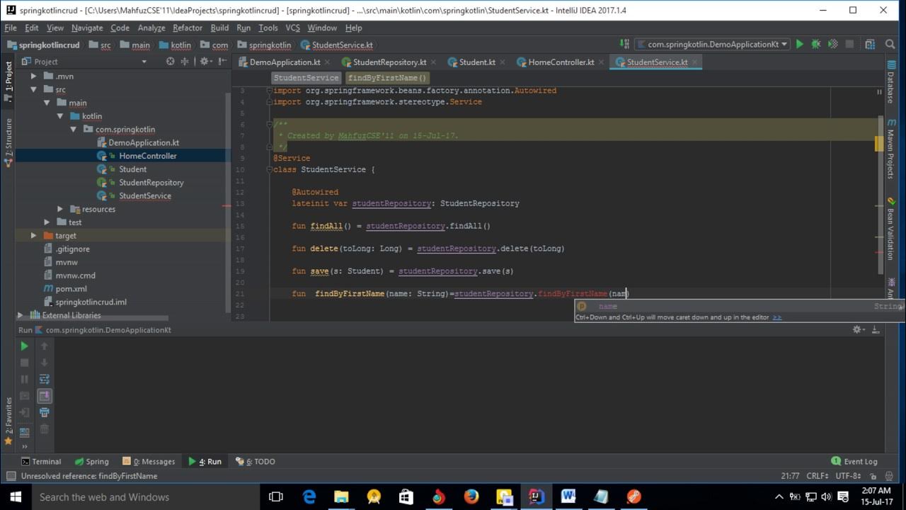 9 Search Data From Your Database Using Kotlin(Spring Boot) - YouTube