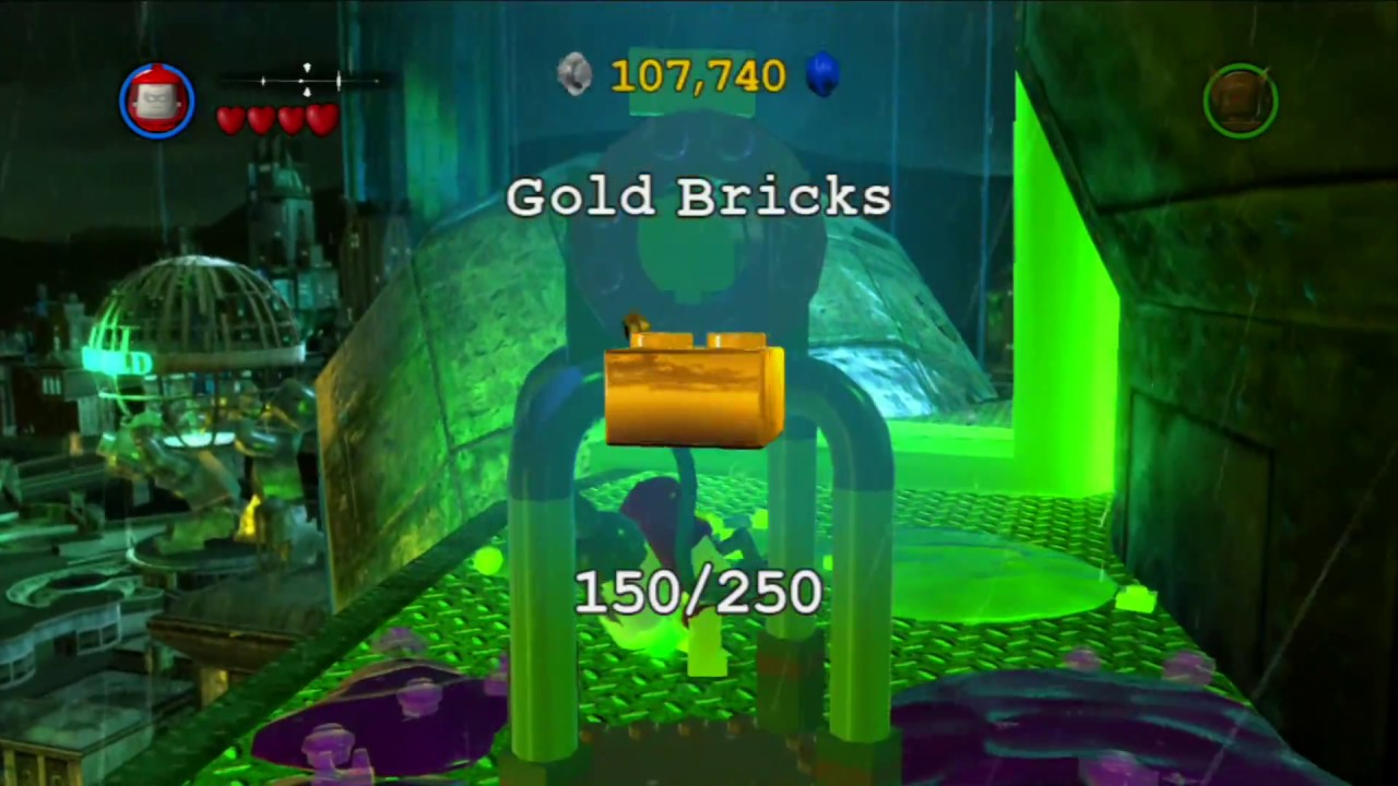 LEGO Batman 2 (PS3) - Hazmat Suit Robin - Elaborate Gold Brick - YouTube