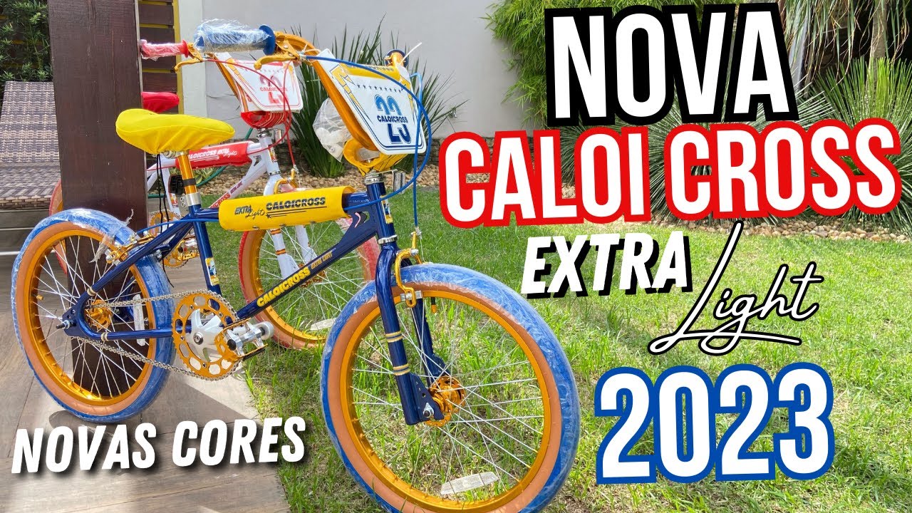 NOVA BICICLETA CALOI CROSS EXTRA LIGHT 2023 - NOVOAS CORES E MODELOS ...