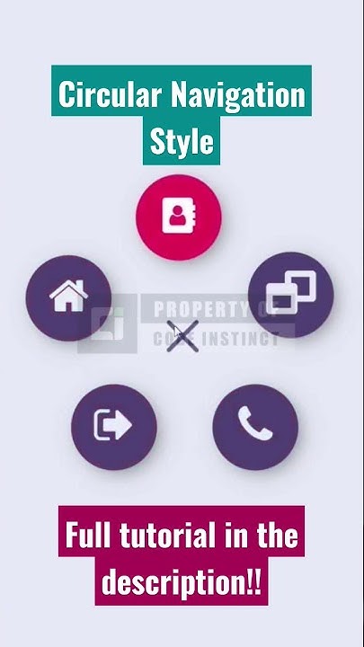 Circular Navigation Style Using CSS - YouTube