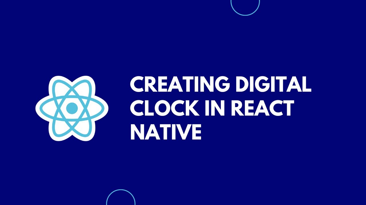 Digital clock in react native || React native reanimated. - YouTube