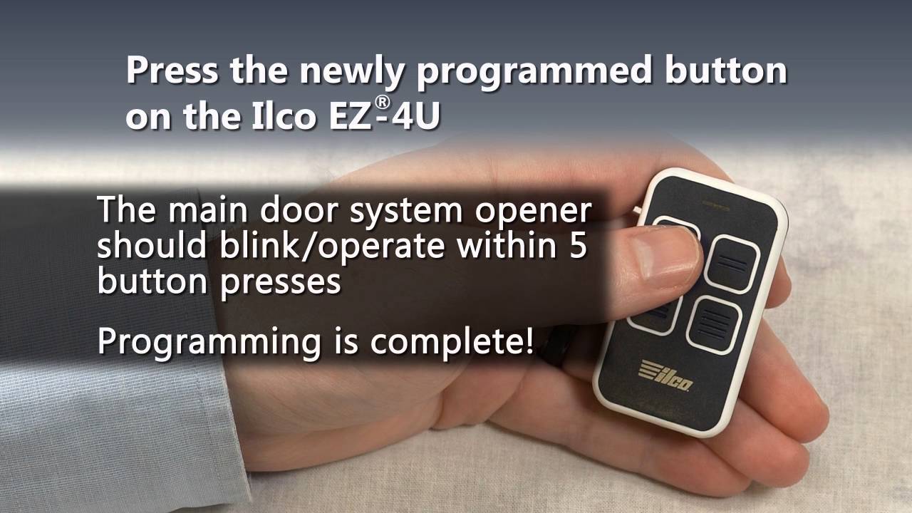 Ilco EZ®-4U Remote Standard Programming - YouTube