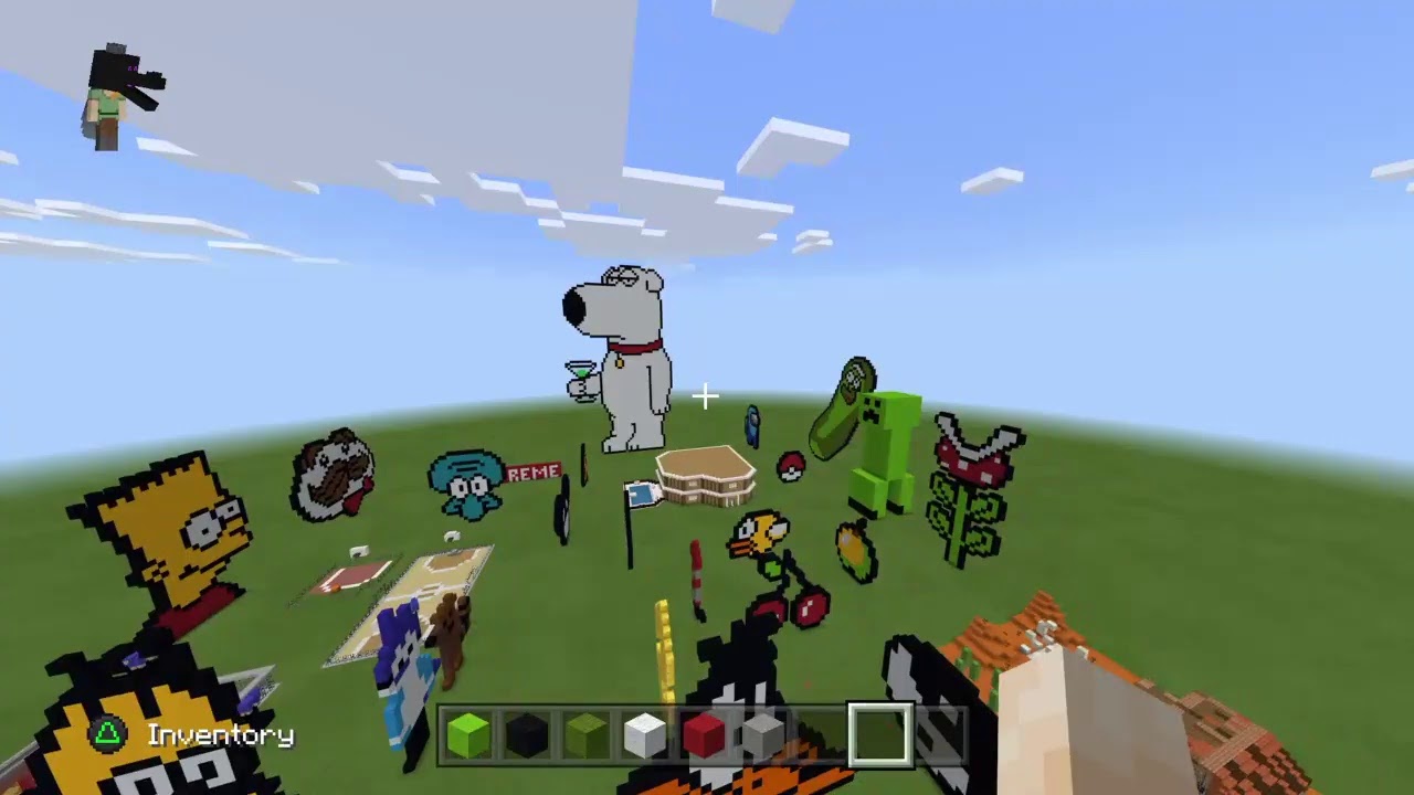 Minecraft Pixel Art - Pickle Rick - YouTube