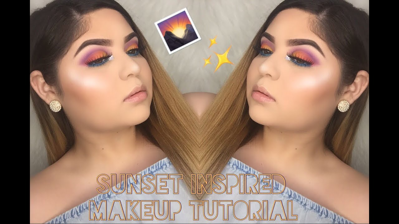 Sunset Inspired Makeup Tutorial | Alexsis Torres - YouTube