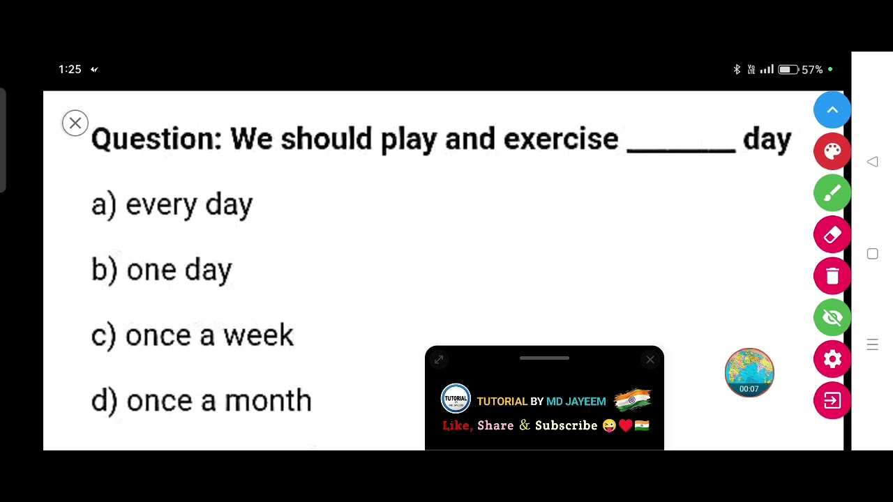 We should play and exercise _____ day. - YouTube