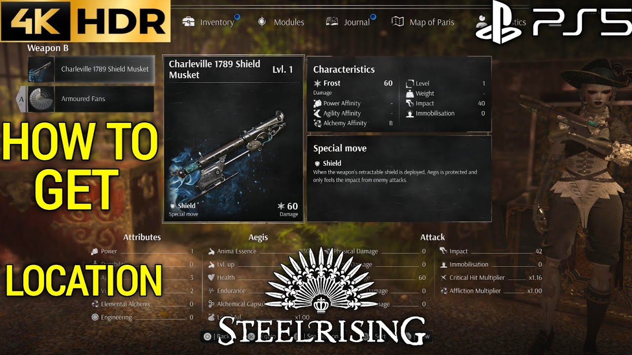How to Get Charleville 1789 Shield Musket Weapon Location STEELRISING ...