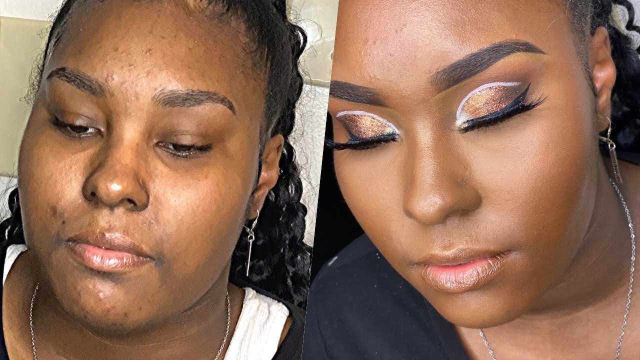 Gold and Bronze Glam | Prom Makeup Tutorial 2k20 - YouTube