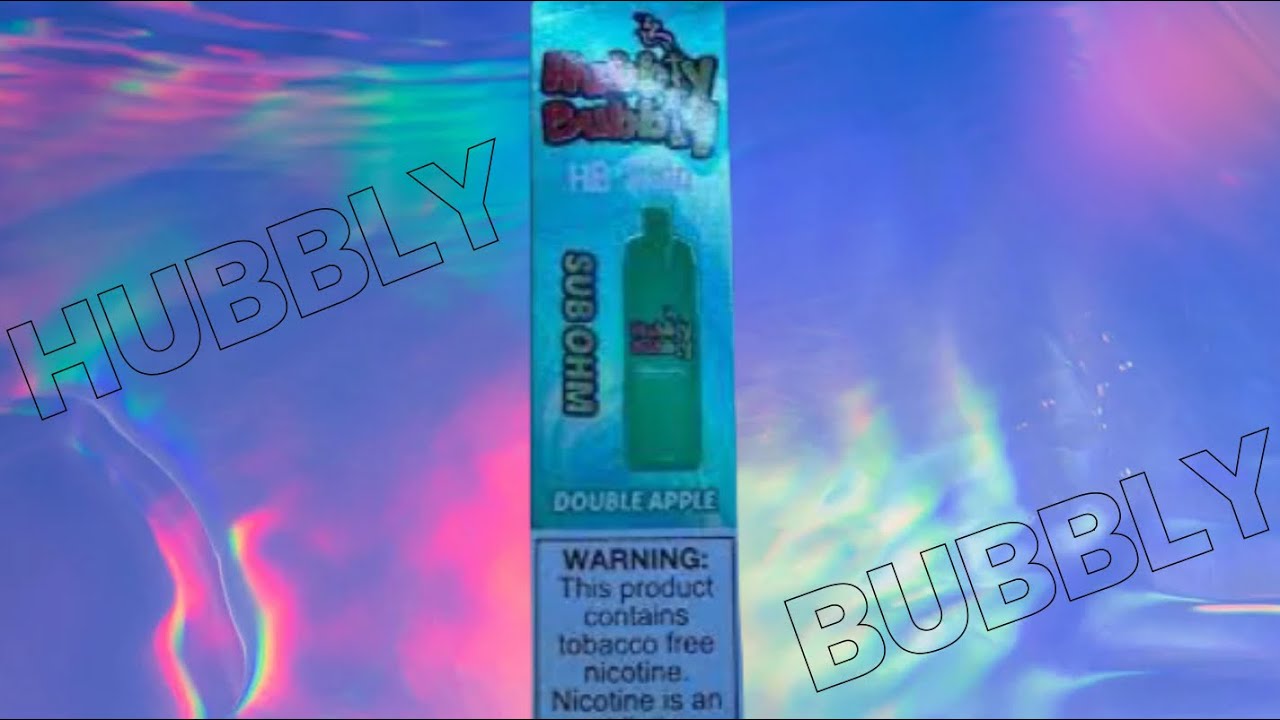 HUBBLY BUBBLY DISPOSABLE E-HOOKAH // SCORE 13 🫠 // VAPOR IS VELVET ...