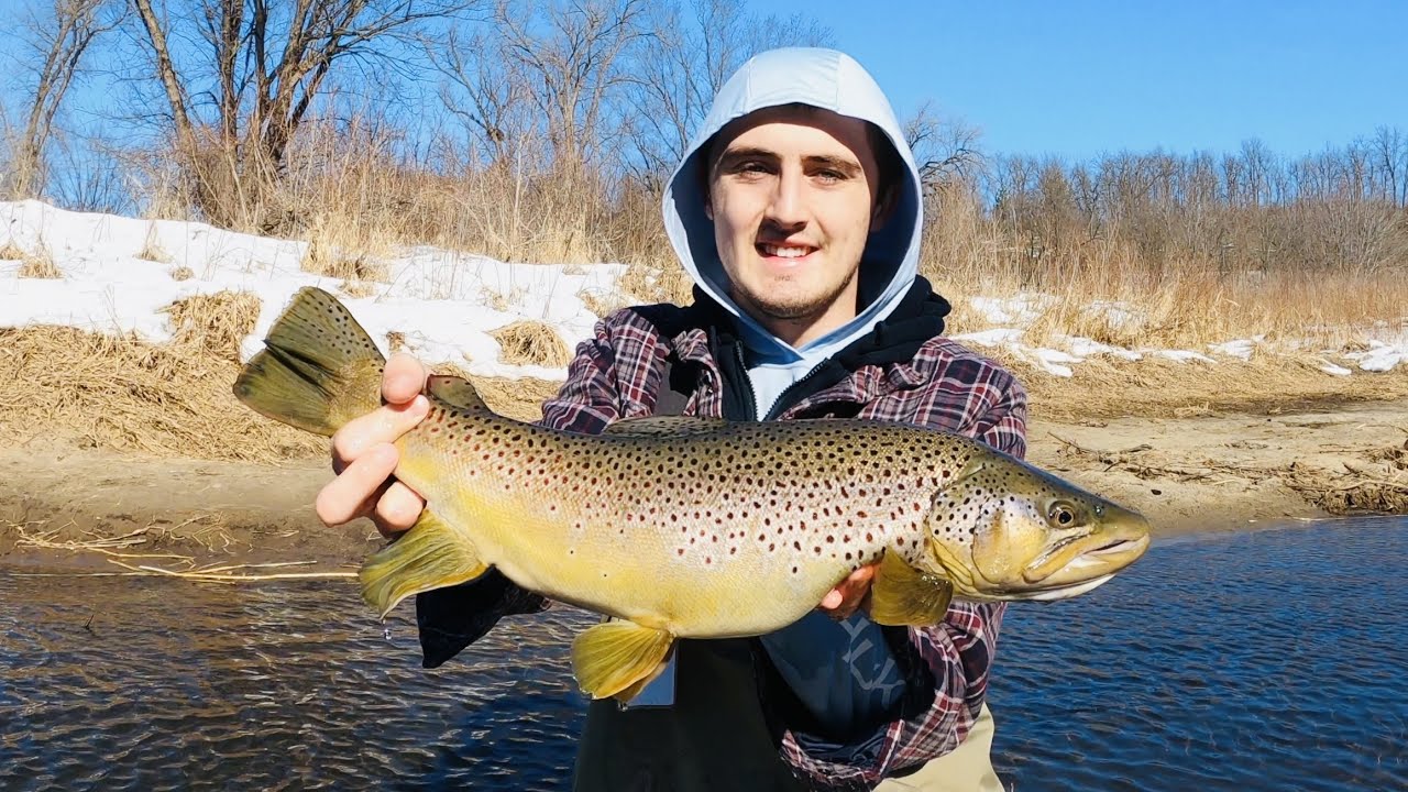 Minnesota Trout Fishing (GIANT TROUT!) - YouTube