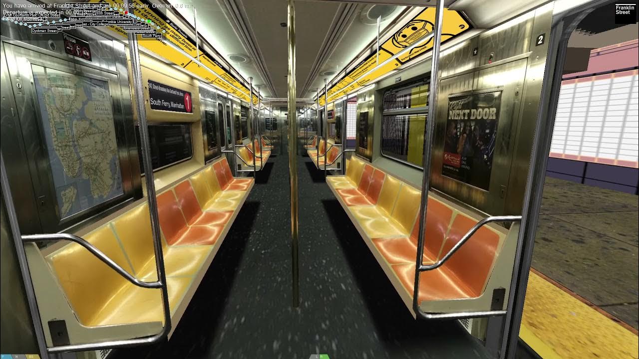 OpenBVE MTA 1 Train from South Ferry to 242St - YouTube