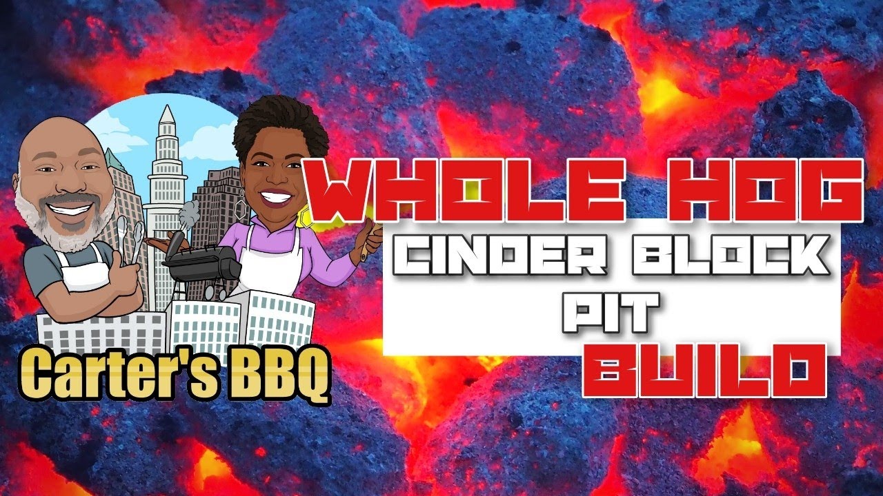 Whole Hog Cinder Block Pit Build - YouTube