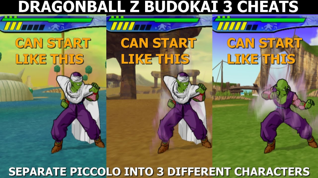 Piccolo starts the fight already transformed (Dragon Ball Z Budokai 3 ...