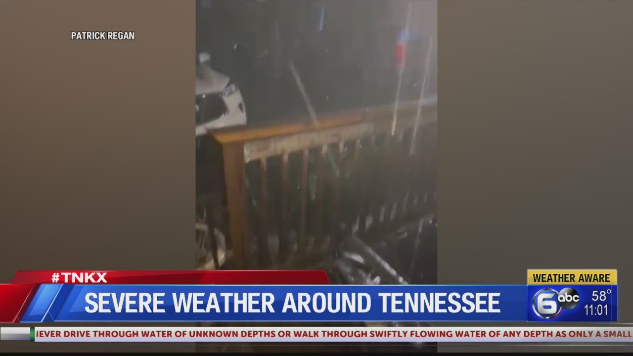 Severe weather across East Tennessee - YouTube