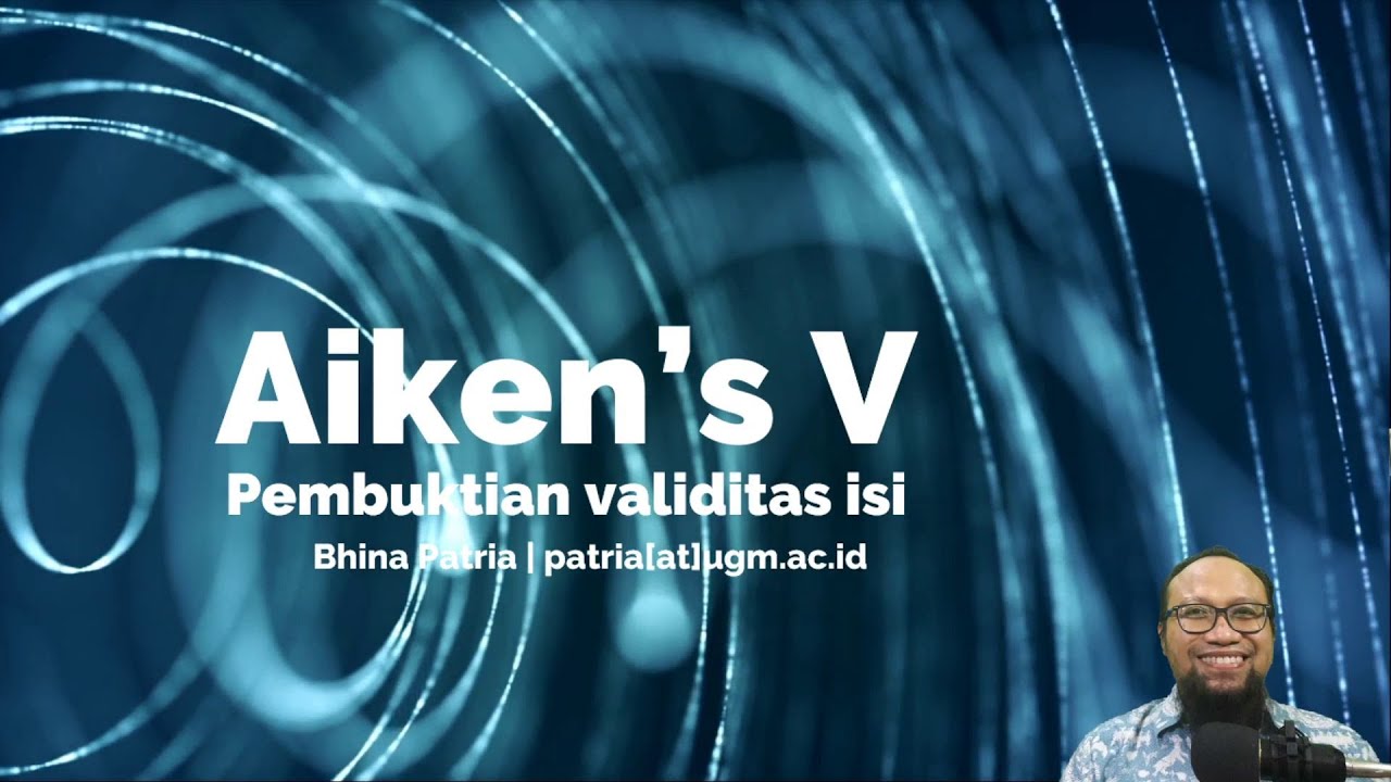 Aiken's V | Pengujian validitas isi - YouTube