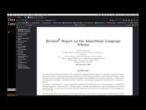 R6RS Scheme Report Training Arc, Part 1 - YouTube
