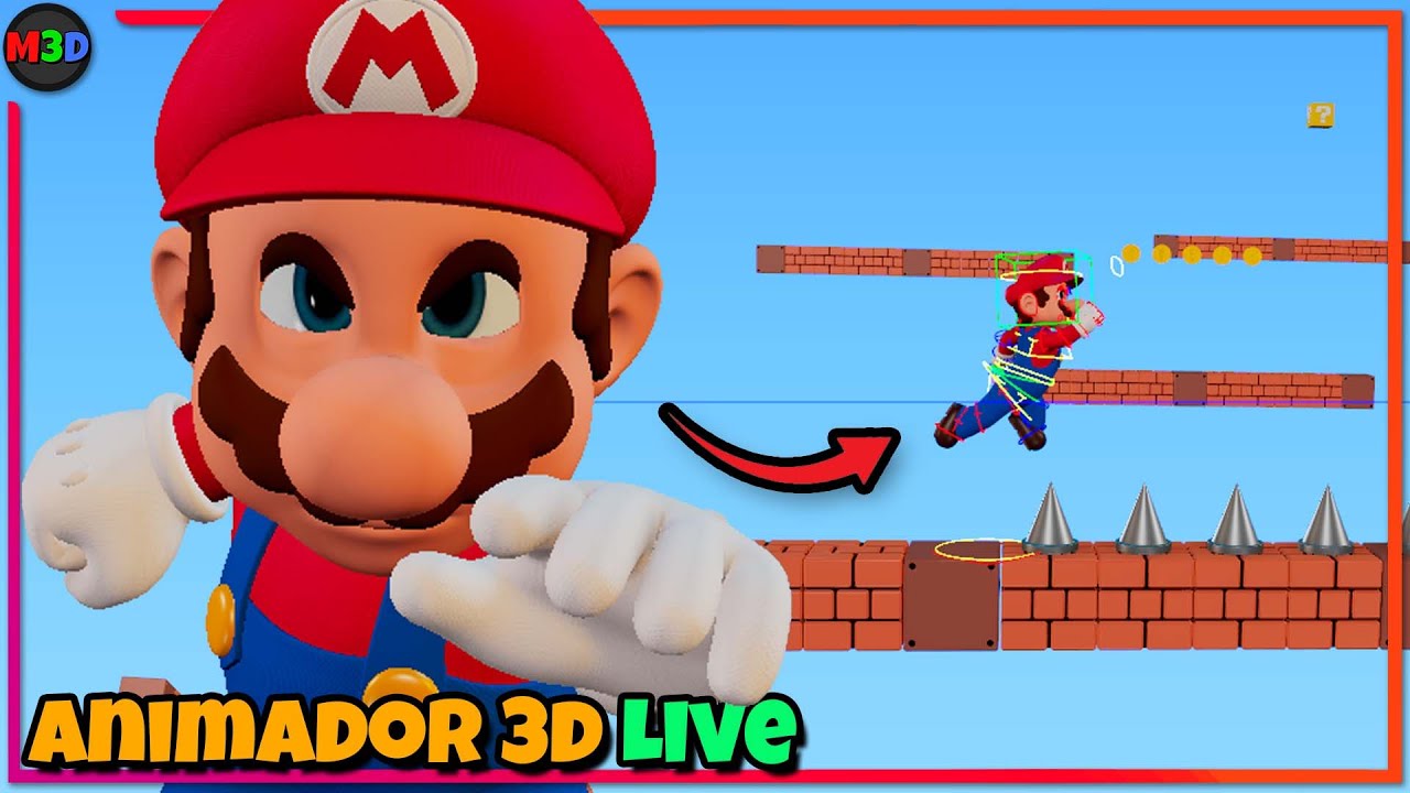 Animador 3D | Animando ao vivo 10 | Super Mario! - YouTube