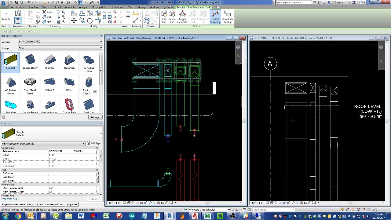Revit Fabrication - Rise Fall Symbols Disappear - YouTube
