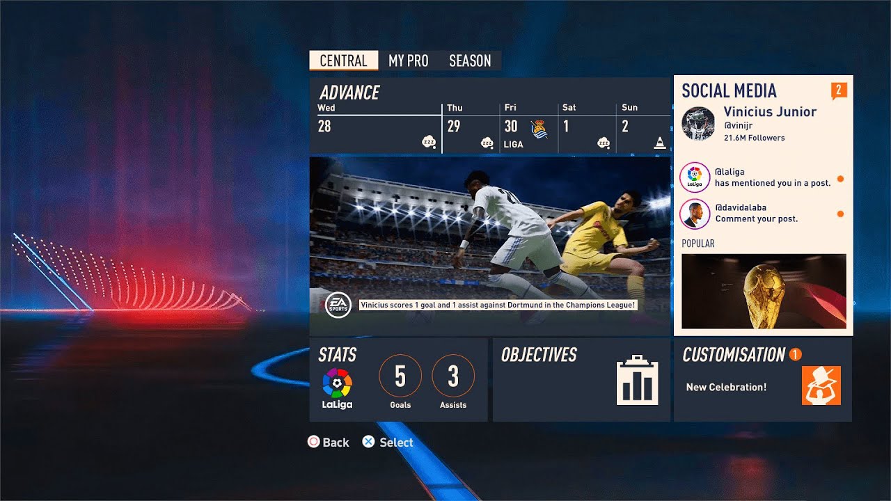 FIFA 23 - Official Match Gameplay, Face Updates & New Menu - YouTube