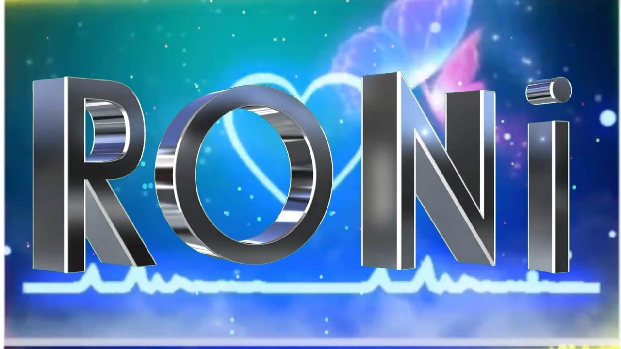 #Roni Name Art Video||Roni Name Status || Roni Name Status in 3D ||Roni ...