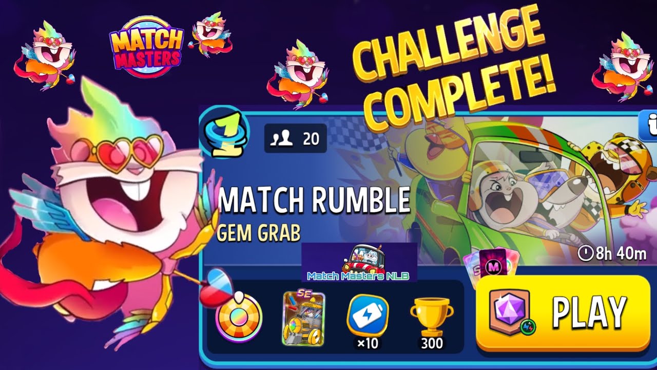 Match Masters Rumble GEM GRAB Complete Prizes Super Spin and SE ...