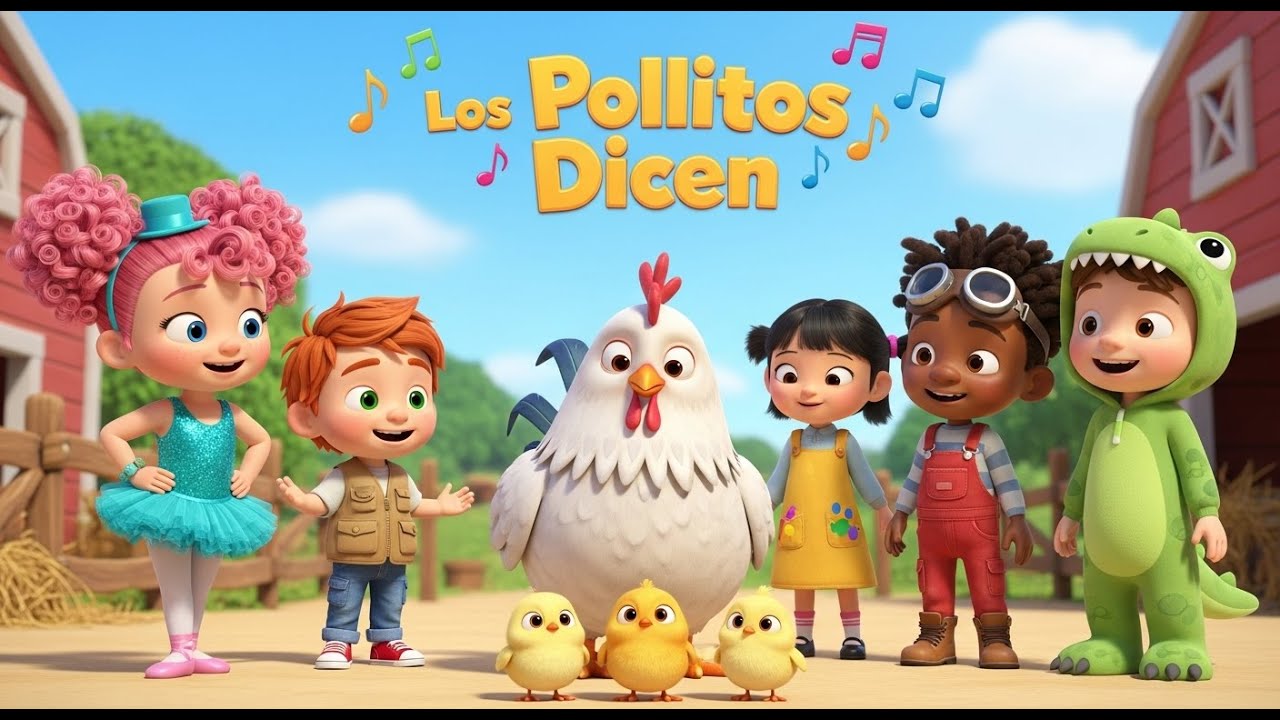 Los Pollitos Dicen 🐥🐔 | Fun Kids Songs & Nursery Rhymes | 3D Animated ...