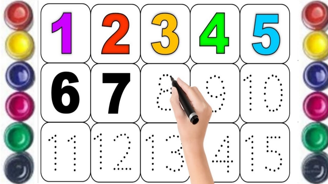 123 Writing Collection along the Dotted Line for Toddlers & Kids, 1 to ...