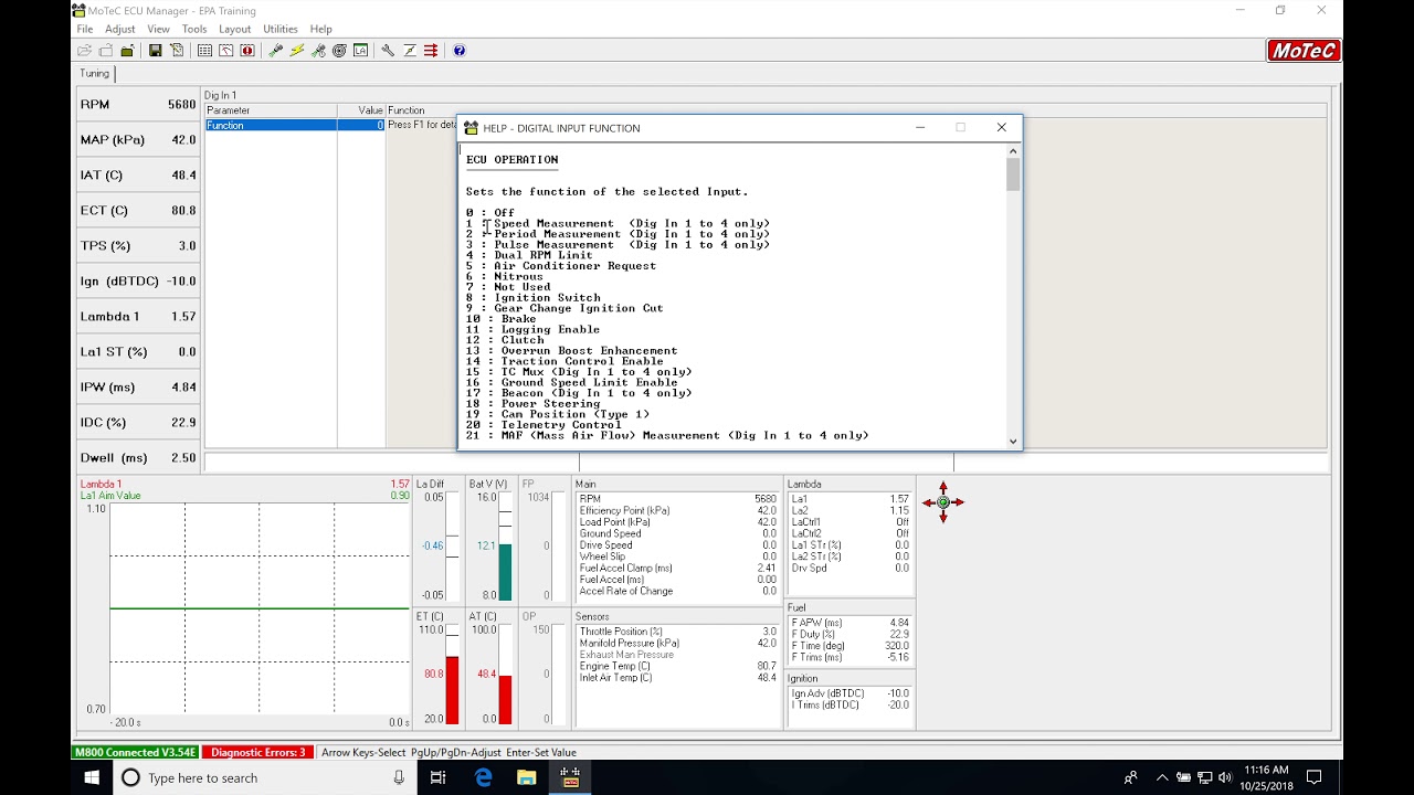 Motec: Speed Inputs & Gear Set-Up | Evans Performance Academy - YouTube