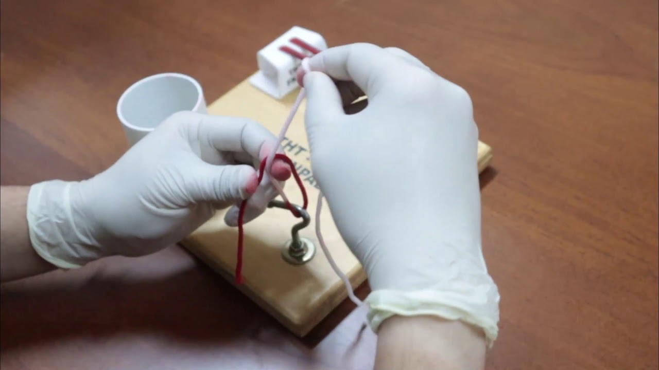 Surgeon Knot Deep Knot Tying - YouTube