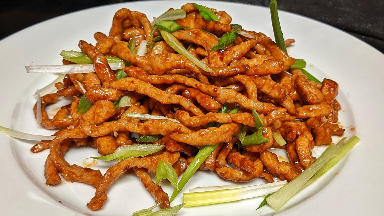 Peking Shredded Pork Recipe - 京酱肉丝（家庭版少油） - YouTube