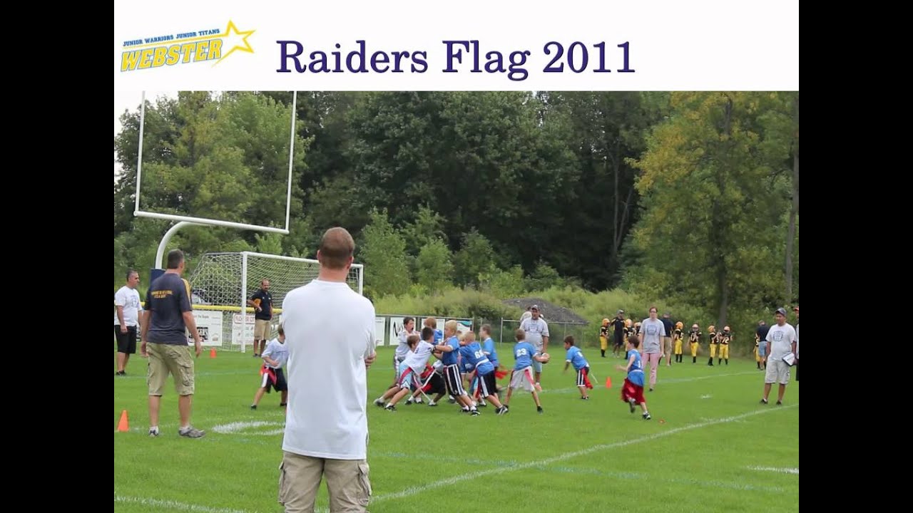 Webster Junior Warriors Junior Titans 2011 Flag Football - YouTube