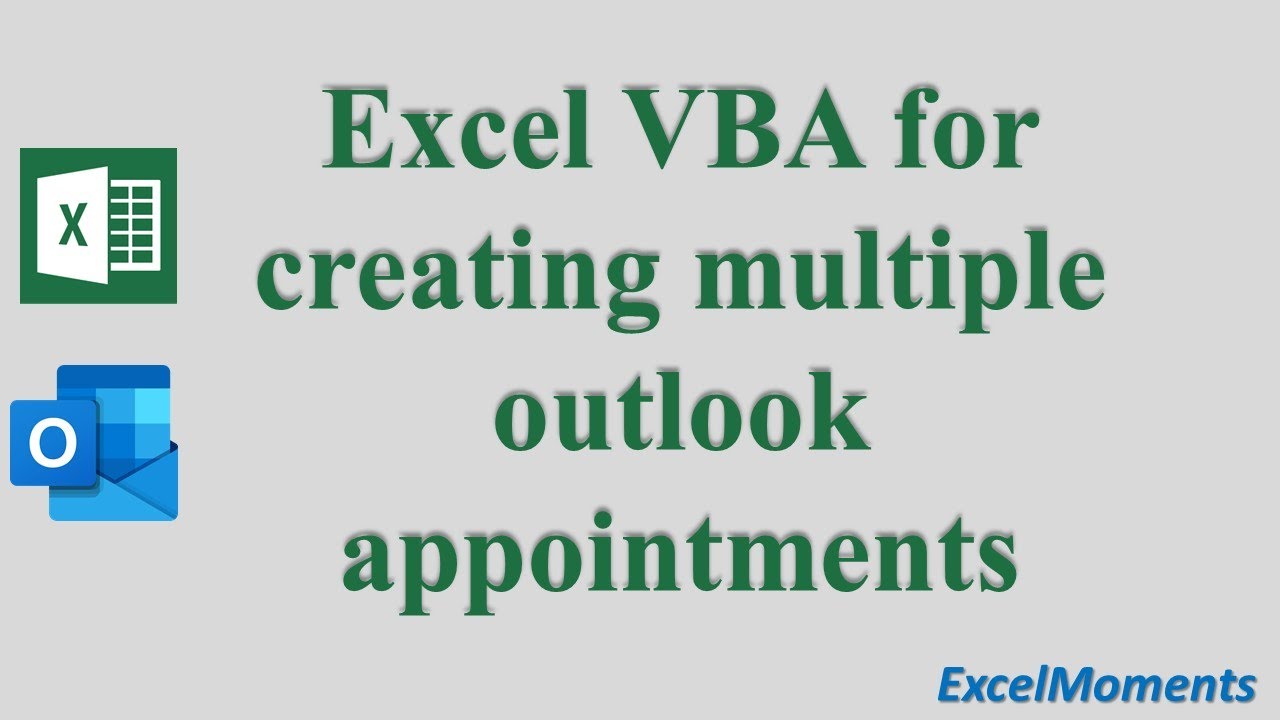 Solved Creating Outlook Appointment From Excel Data 9to5Answer Solved Creating Outlook Appointment From Excel Data 9to5Answer