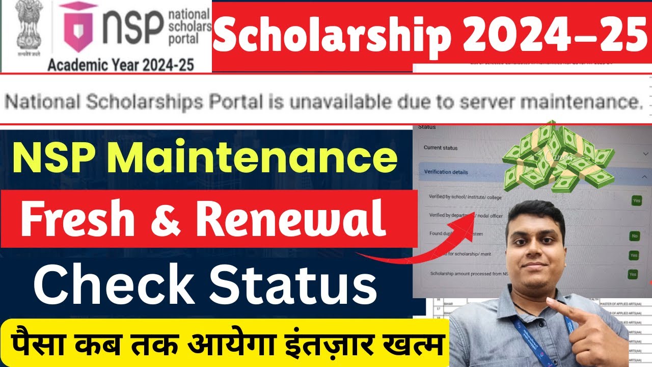 NSP Scholarship Site not Open | Check NSP Status 2024 | National ...