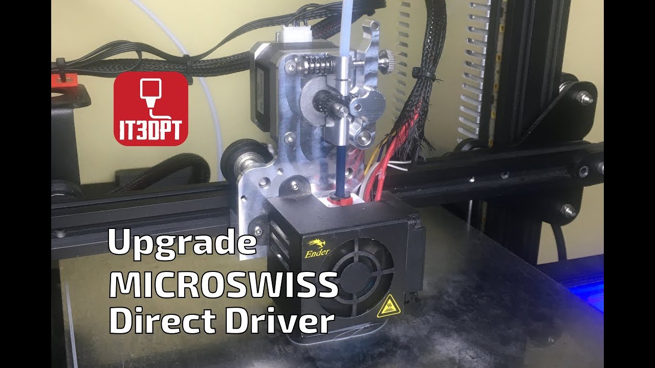 Micro Swiss Direct Drive Extruder Upgrade Ender3 - Creality - YouTube