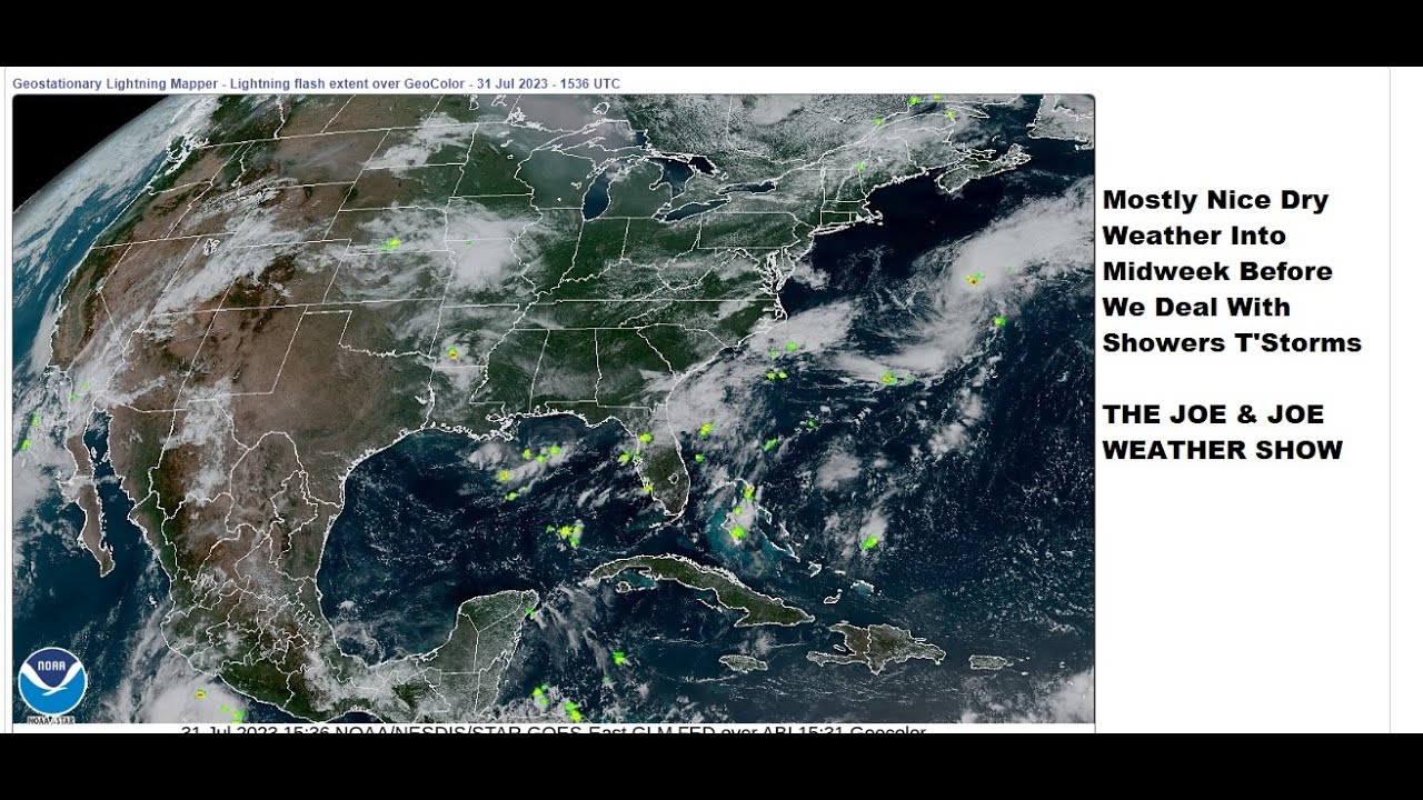 Joe & Joe Weather Show Mostly Nice Weather in the East Continues into ...