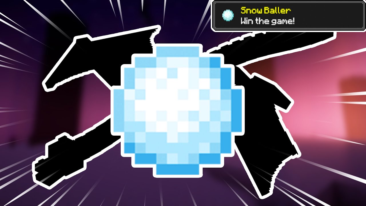 Beating Minecraft by Only using Snowballs! - YouTube