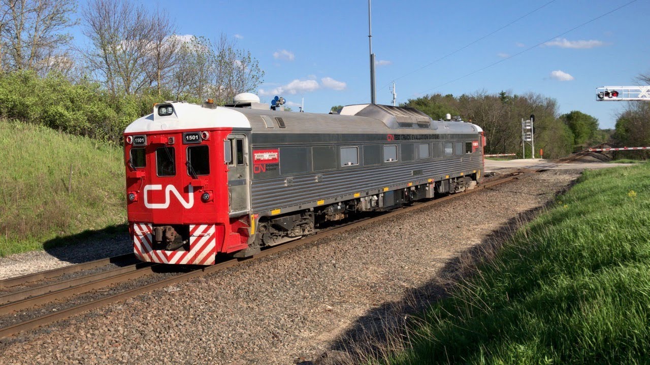 Chasing CN's Budd RDC Geometry Car on the Waukesha Sub - YouTube