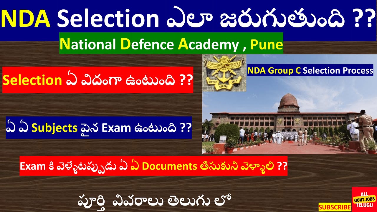 NDA Pune Selection process || Exam details || National Defence Academy ...