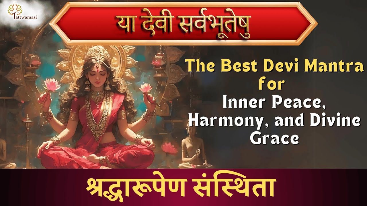 या देवी सर्वभूतेषु श्रद्धारूपेण संस्थिता | मा देवी मन्त्रः | Invoke the ...