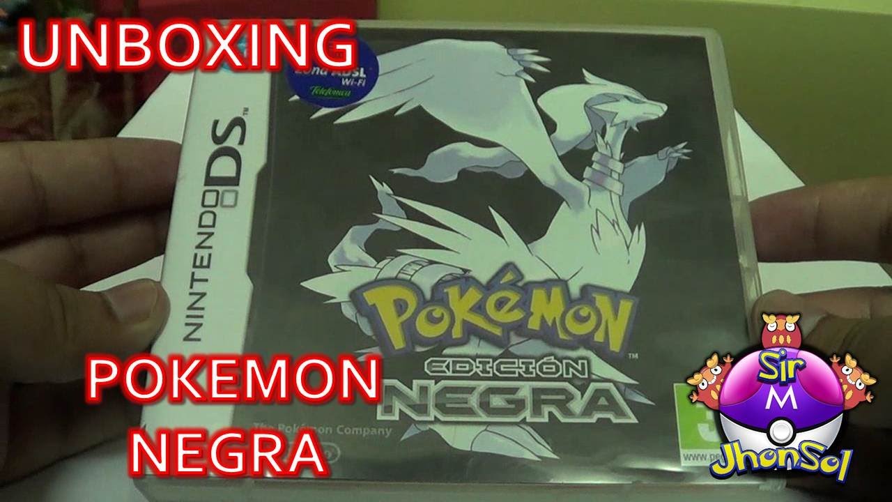 Unboxing Pokemon Negra - Pokemon Black - YouTube
