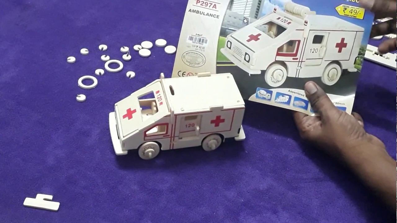 How to make An Ambulance //##Wooden Craft##PUZZLE - YouTube