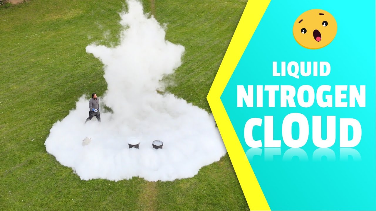 HUGE Liquid Nitrogen Cloud - YouTube